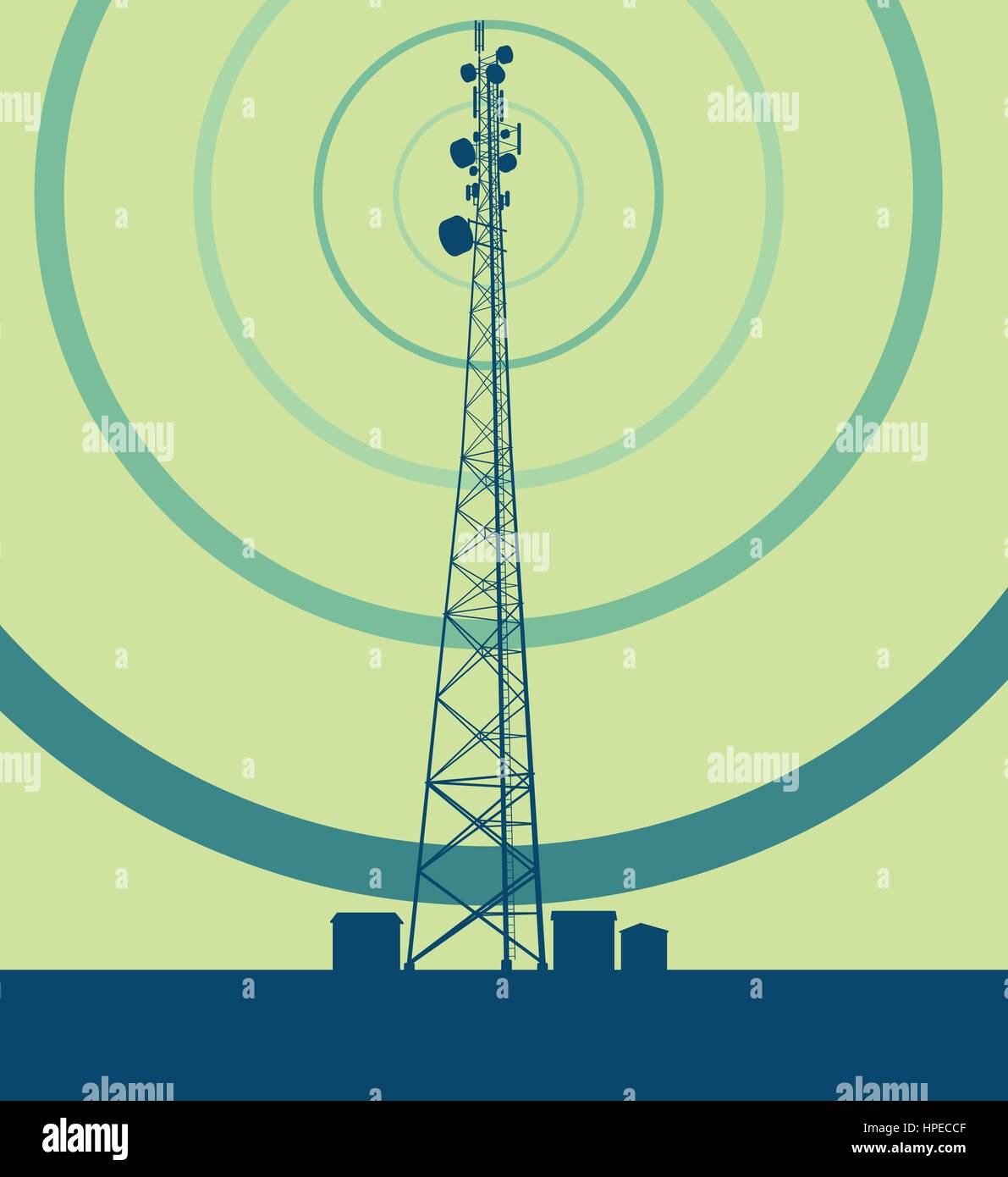 Satellite Tower Vector