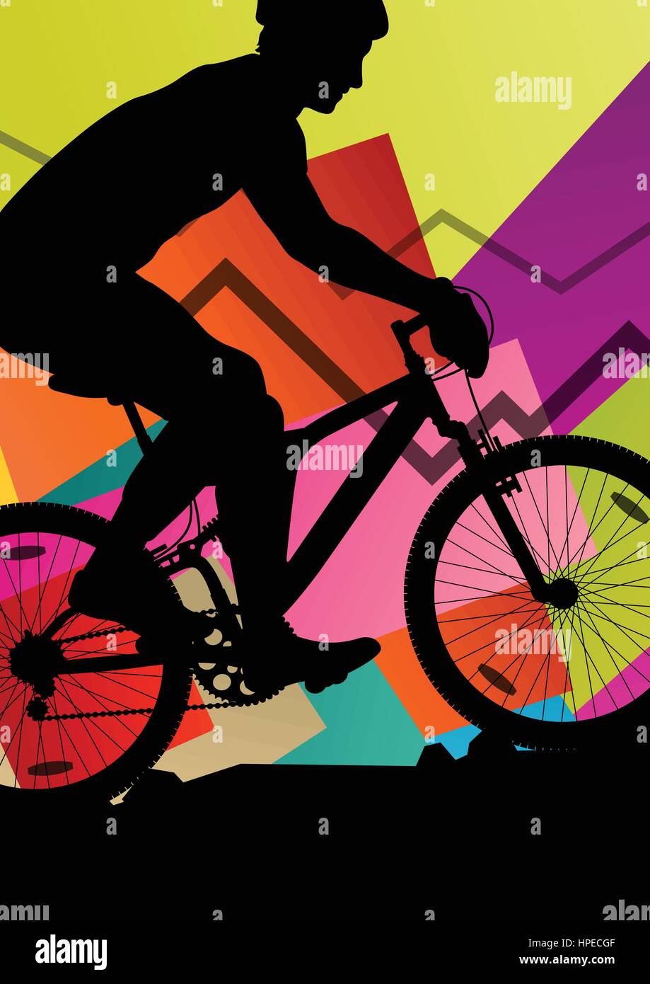 Touring Bike Riders Stock Vector Images - Alamy