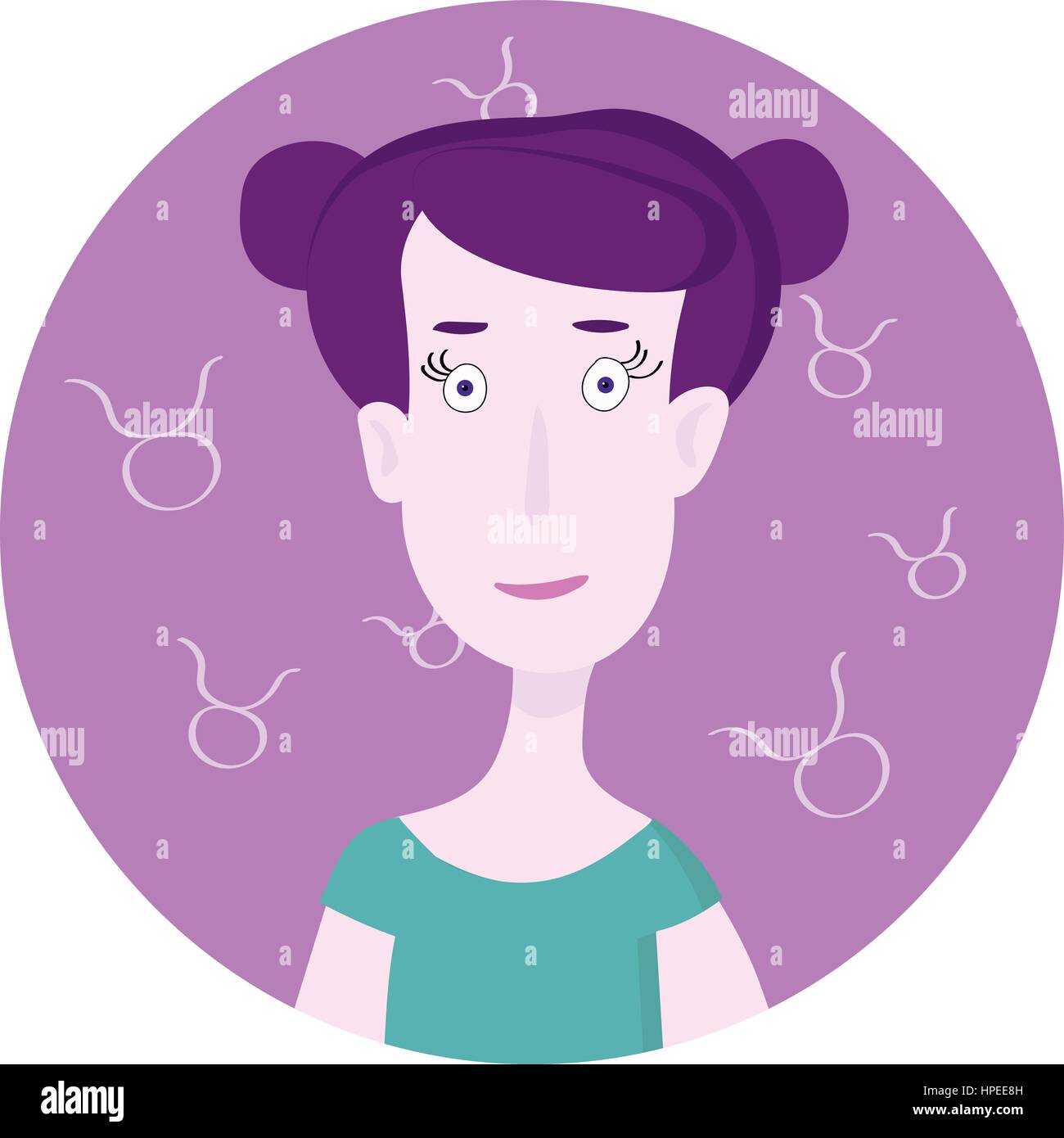 Telling portrait woman Stock Vector Images - Alamy