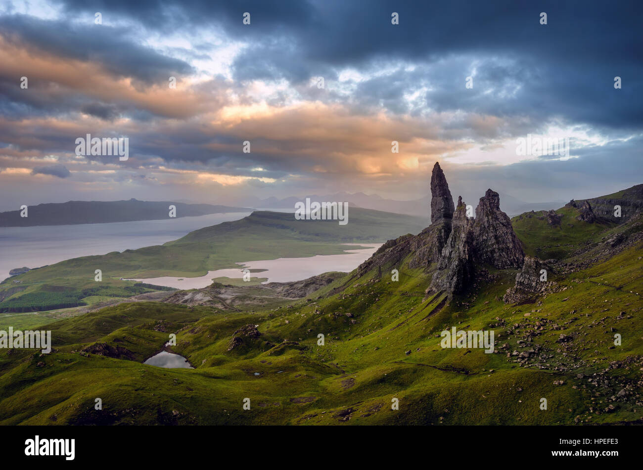 Old Man of Storr rock formation, Isle of Skye, Scotland Stock Photo - Alamy