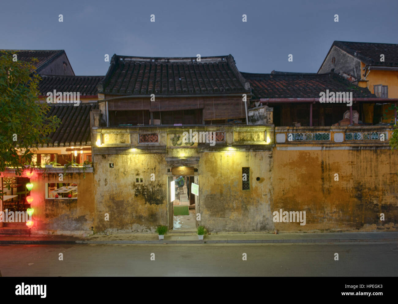 Tan Ky heritage house at night in the old town of Hoi An, Vietnam Stock ...