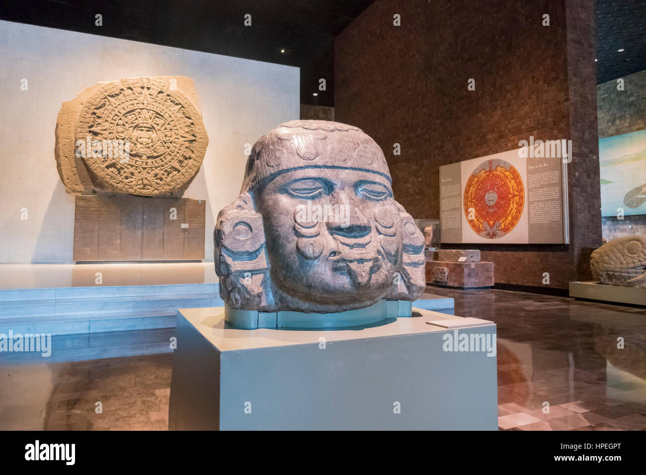 Aztec art mexico city hi-res stock photography and images - Alamy