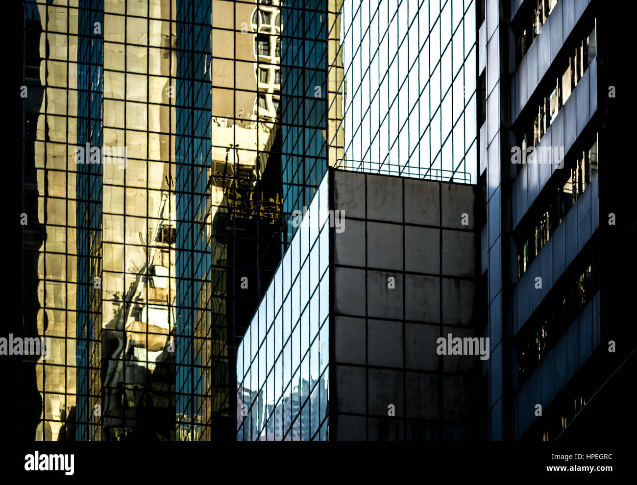 windows of commercial building in Hong Kong Stock Photo - Alamy
