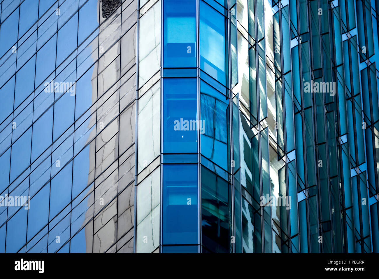 windows of commercial building in Hong Kong Stock Photo - Alamy