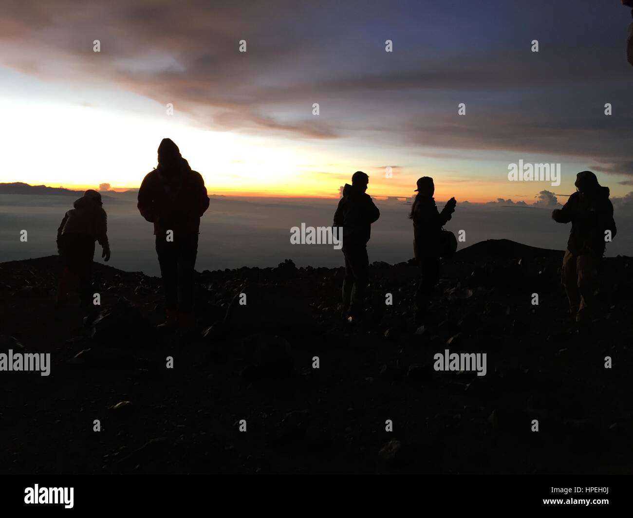 Mount Semeru Sunrise Stock Photo - Alamy