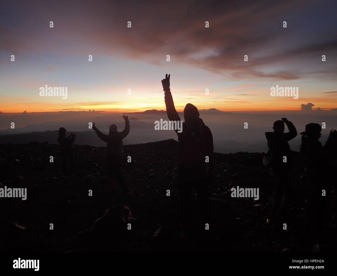 Mount Semeru Sunrise Stock Photo - Alamy