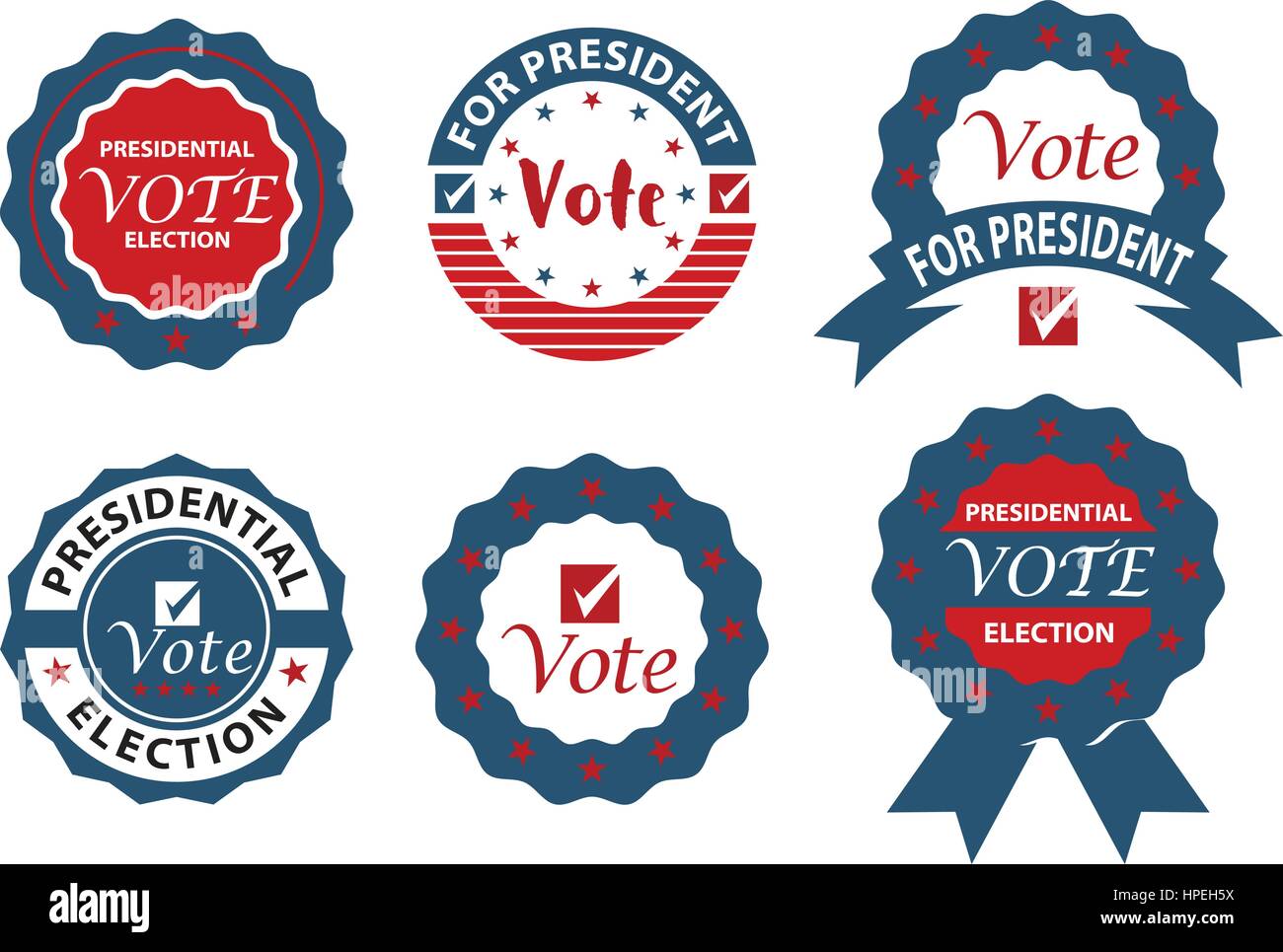 Contest election button Stock Vector Images - Alamy