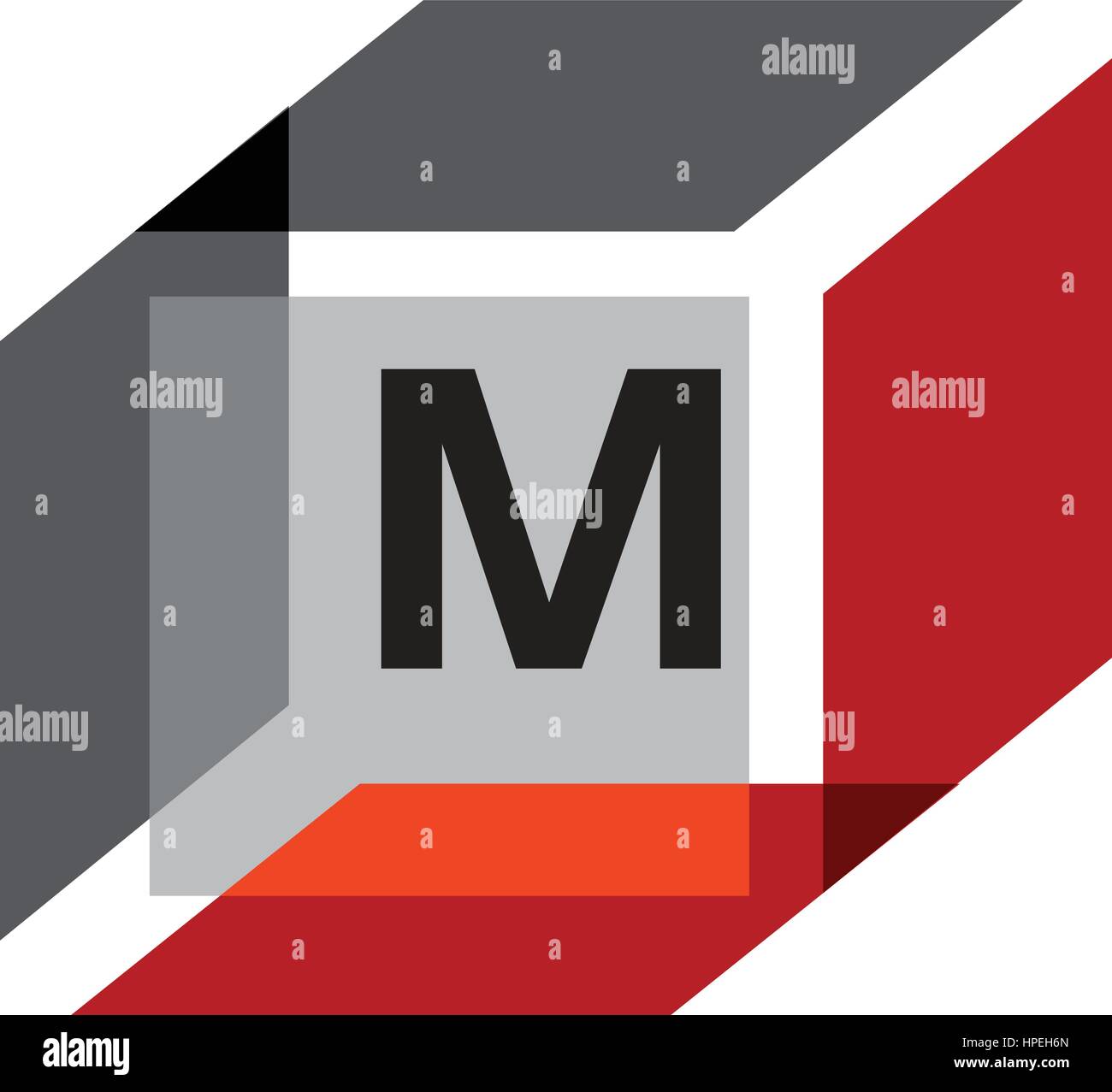 Box Initial M Stock Vector Image & Art - Alamy