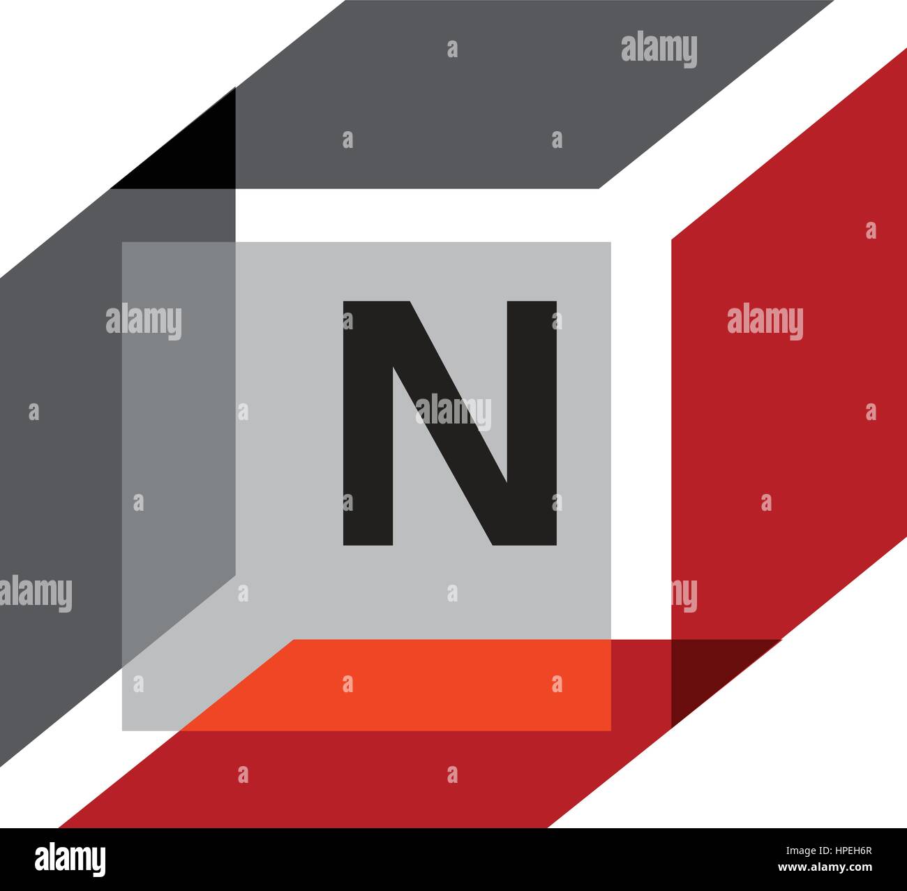 Box Initial N Stock Vector Image & Art - Alamy