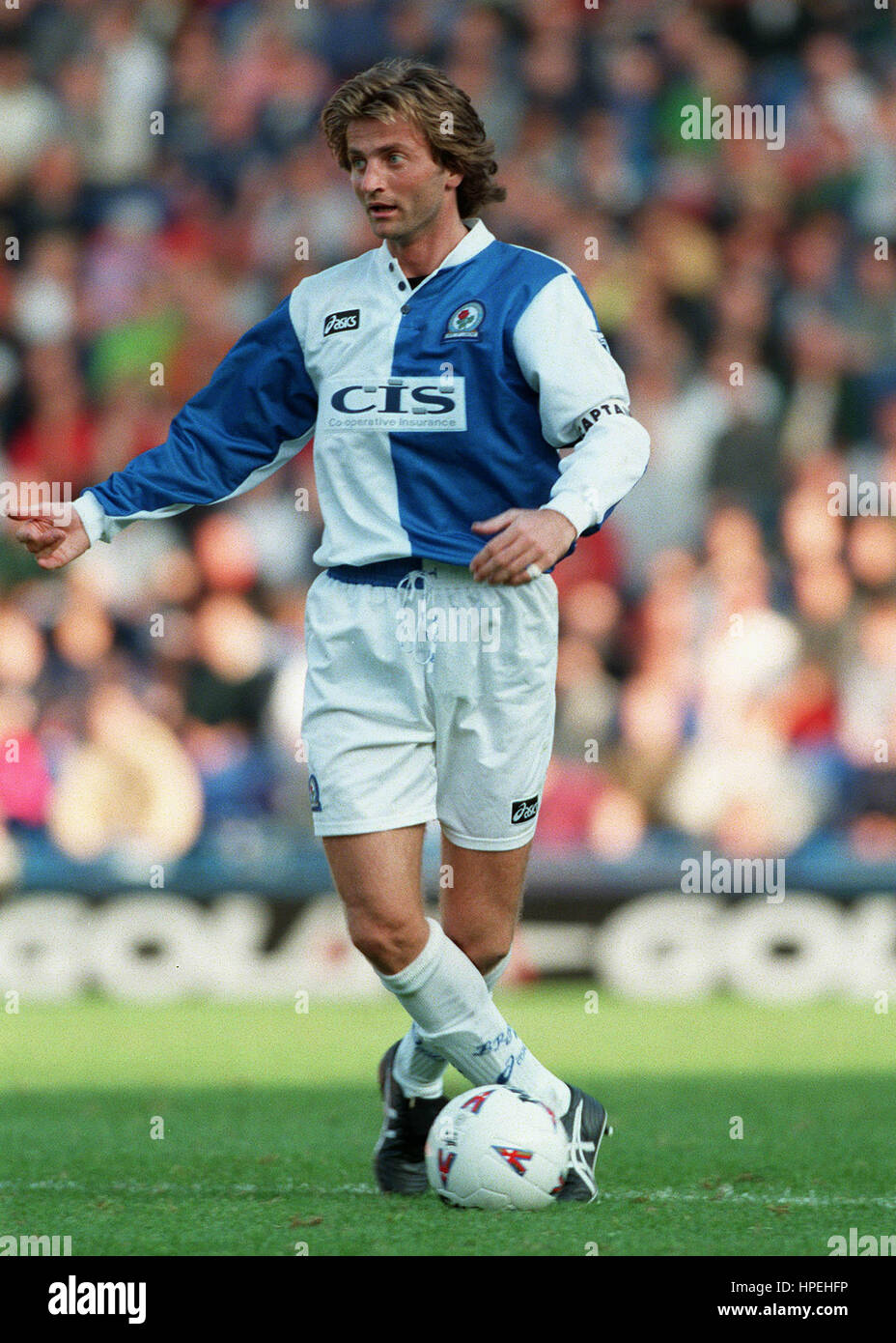 TIM SHERWOOD BLACKBURN ROVERS FC 05 October 1997 Stock Photo - Alamy