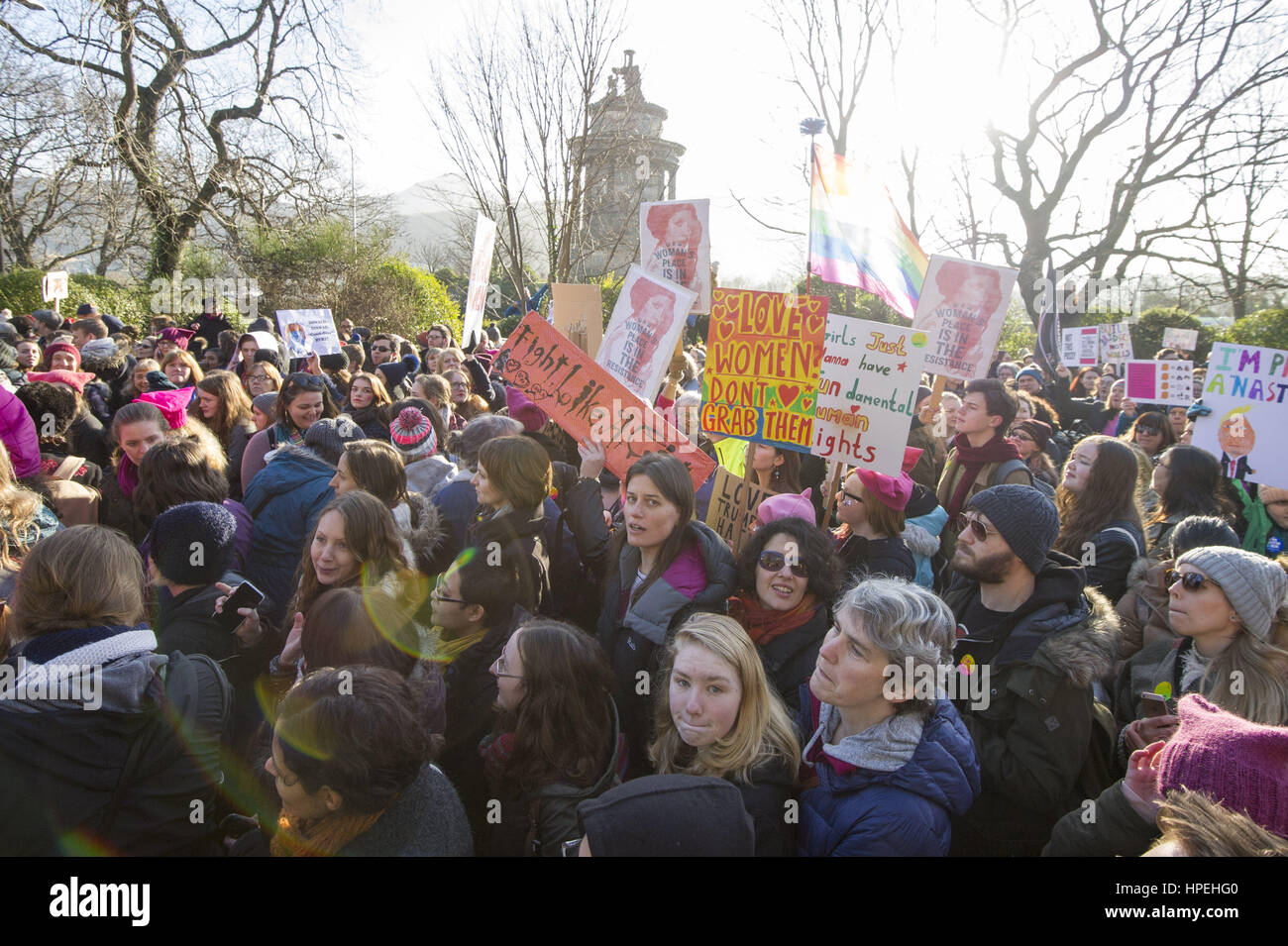 Thousands of women march in 14 cites across the U.K to protest against ...