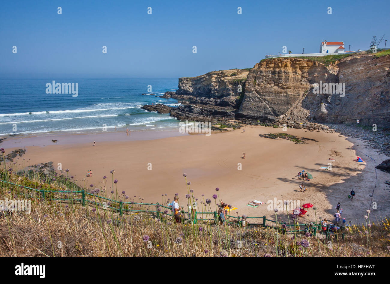 Portugal, Alentejo, Nature Park of the Southwest Alentejo, view of the ...