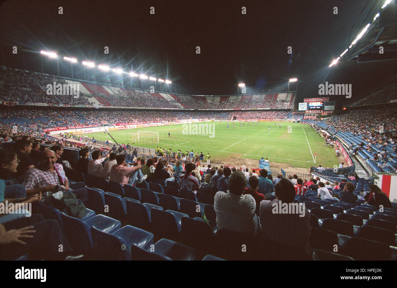ESTADIO VICENTE CALDERON ATHLETICO MADRID STADIUM 15 October 1997 Stock ...