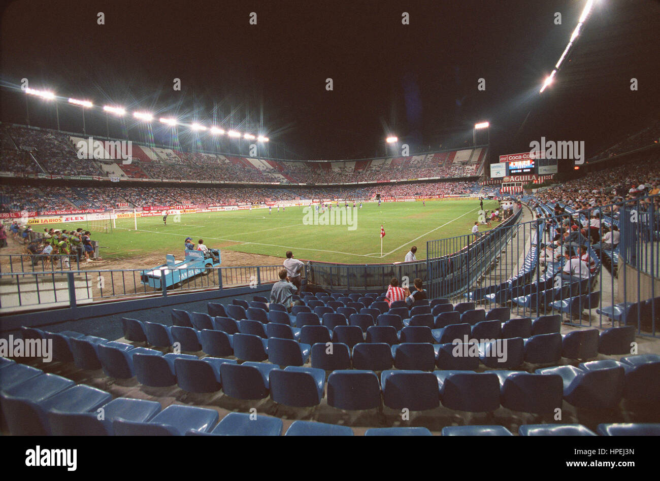ESTADIO VICENTE CALDERON ATHLETICO MADRID STADIUM 15 October 1997 Stock ...