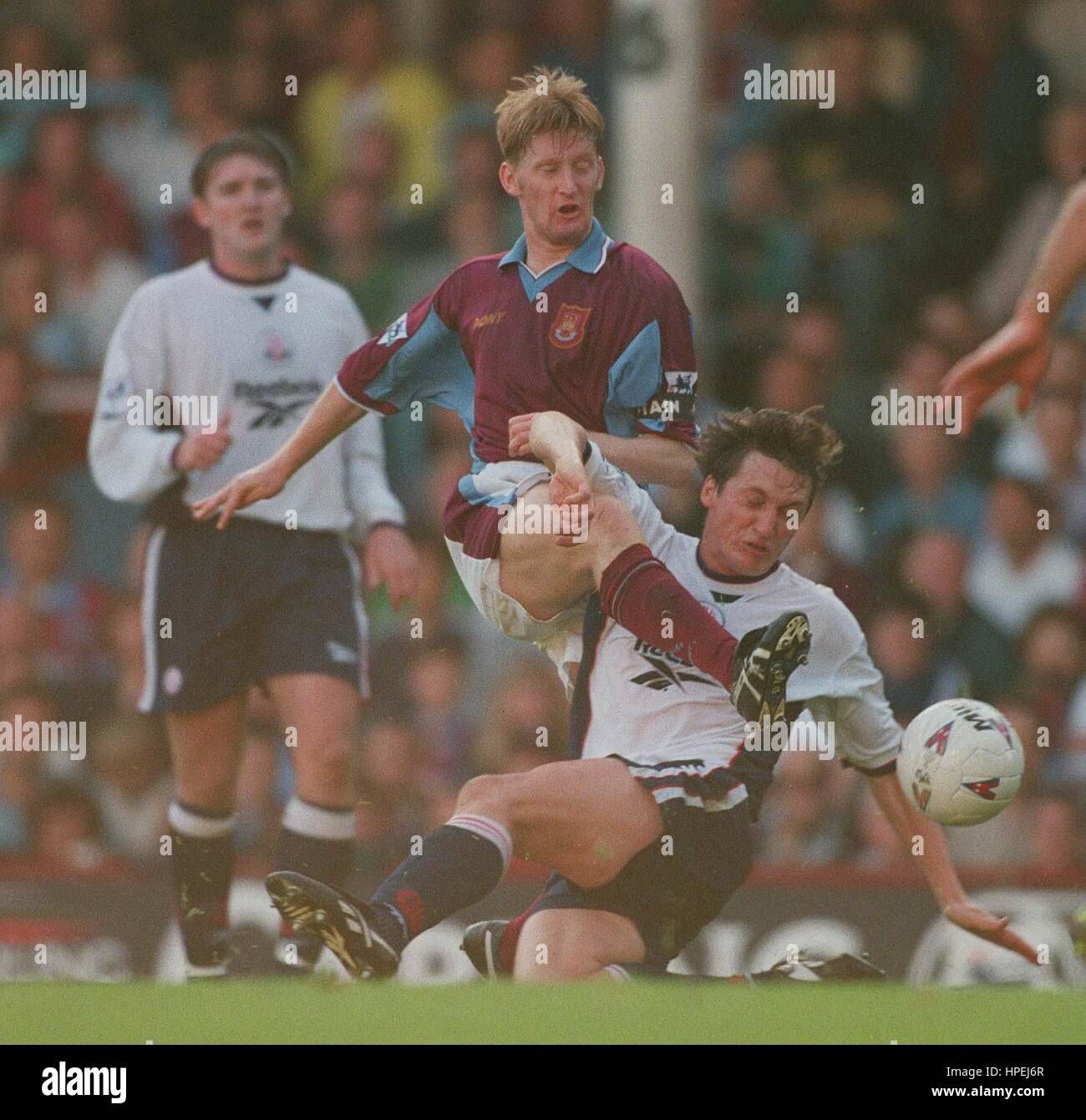 STEVE LOMAS & JIMMY PHILLIPS WEST HAM V BOLTON 19 October 1997 Stock ...
