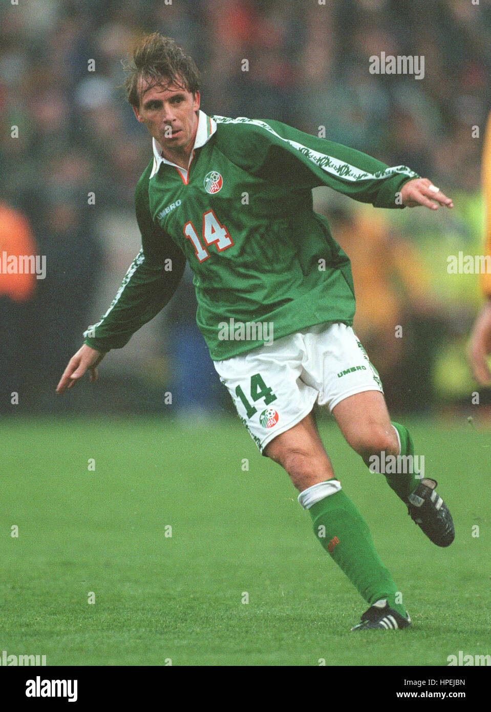 DAVID KELLY EIRE & TRANMERE ROVERS FC 20 October 1997 Stock Photo - Alamy