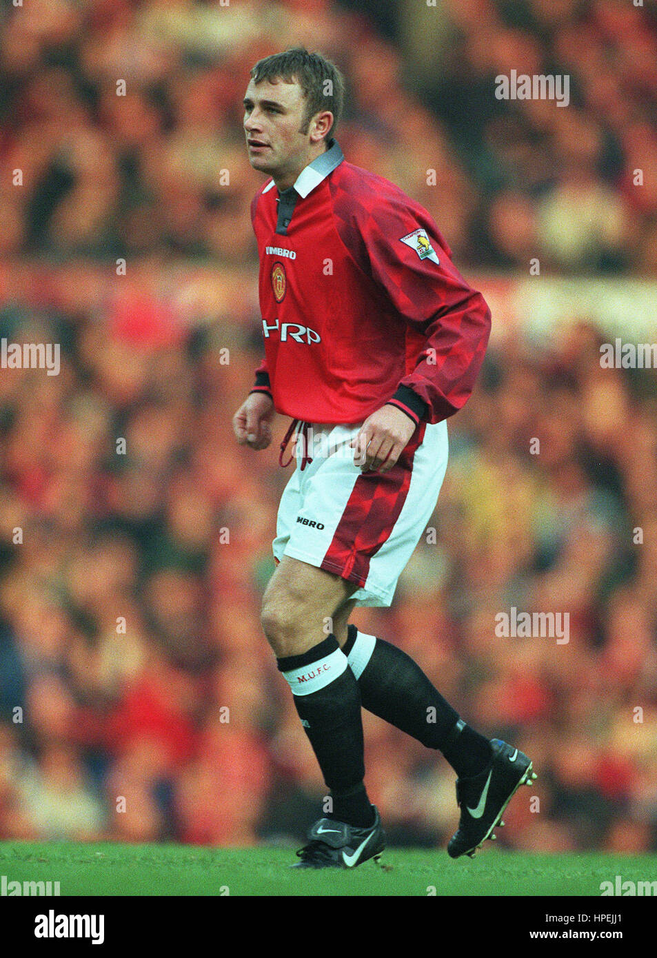 RONNIE WALLWORK MANCHESTER UNITED FC 27 October 1997 Stock Photo - Alamy