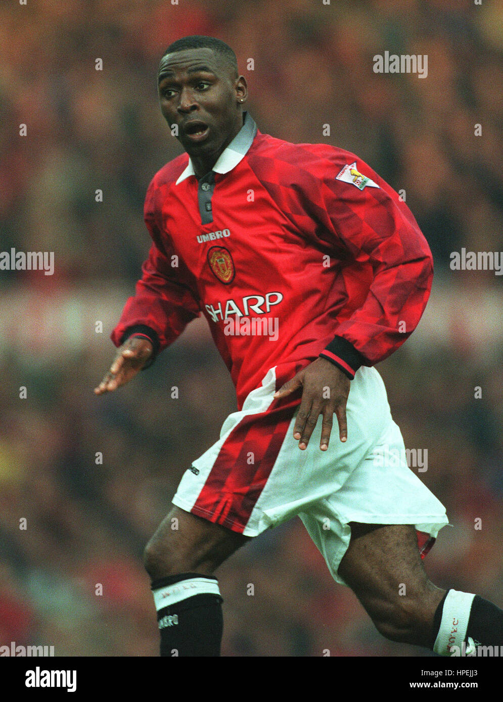 ANDY COLE MANCHESTER UNITED FC 27 October 1997 Stock Photo - Alamy