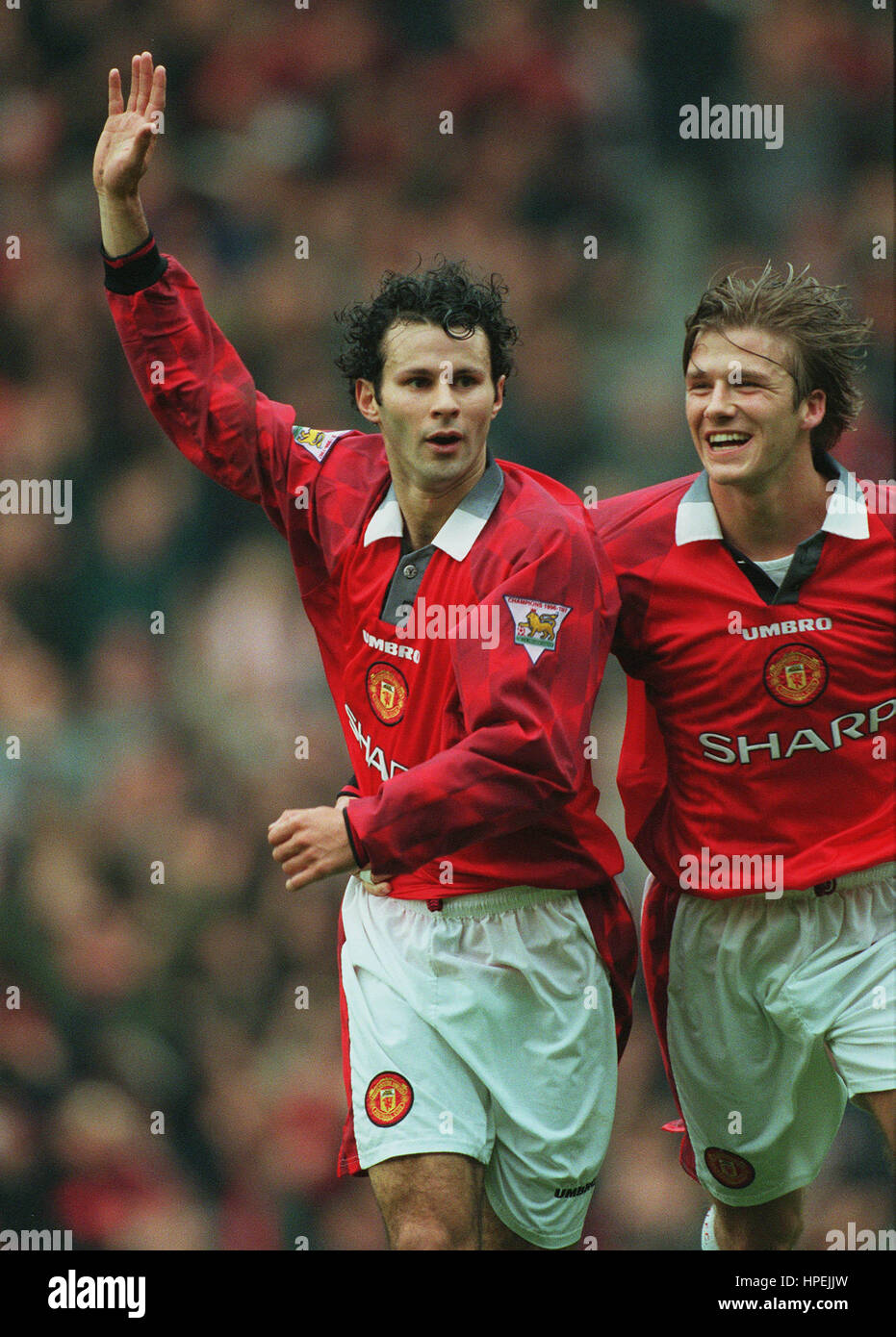 RYAN GIGGS & DAVID BECKHAM MANCHESTER UNITED FC 27 October 1997 Stock ...