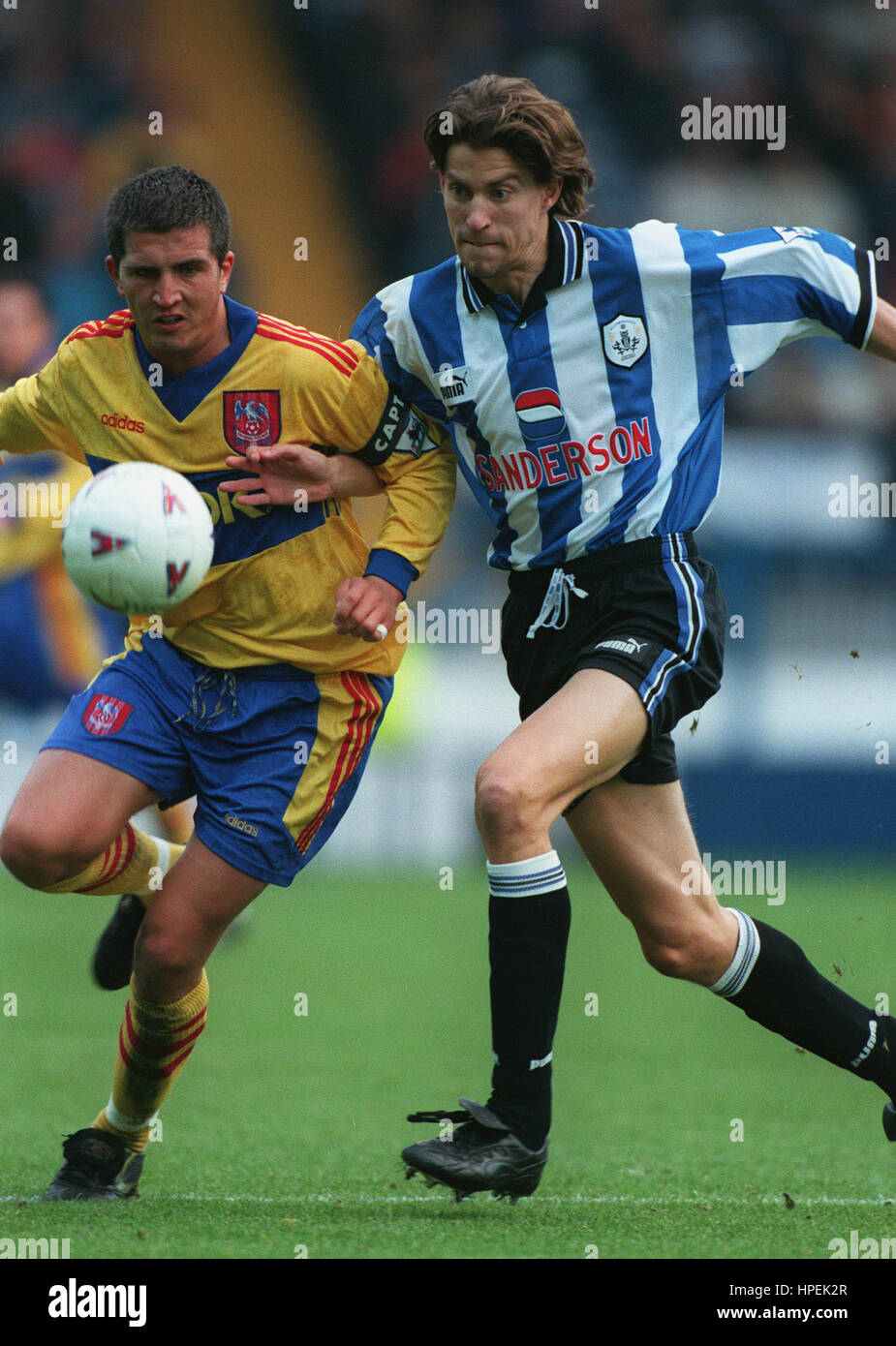 PETTER RUDI & ANDY ROBERTS SHEF WED V CRYSTAL PALACE 14 November 1997 ...