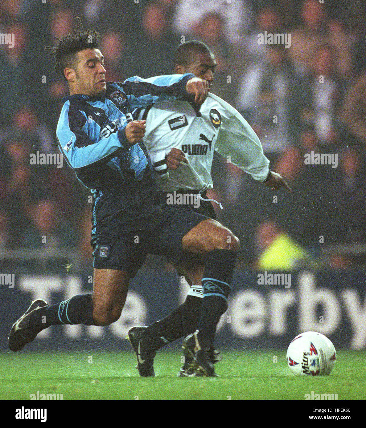 PAULO WANCHOPE & RICHARD SHAW CHALLENGE DERBY V COVENTRY 22 November ...