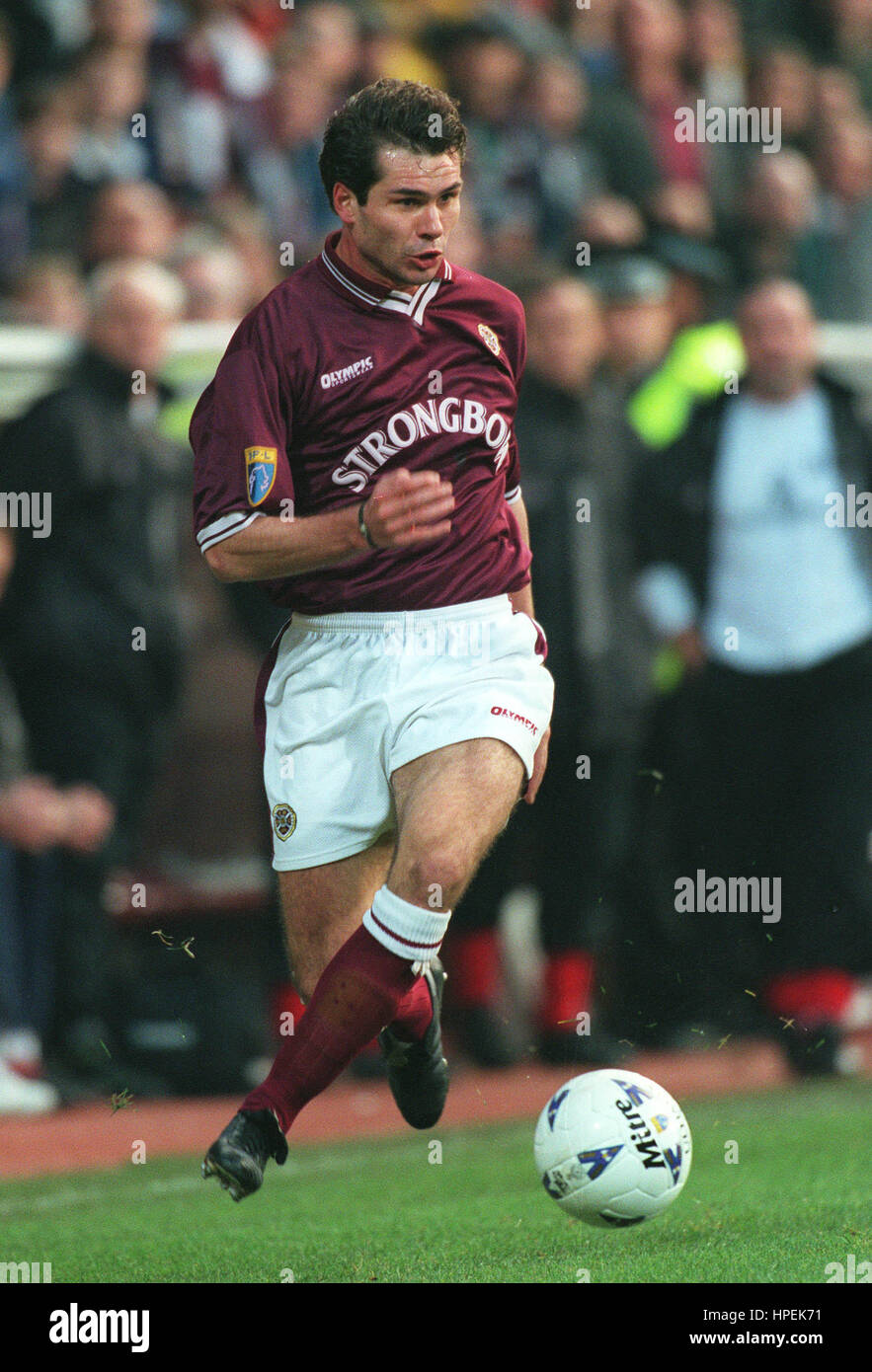 STEPHANE ADAM HEARTS OF MIDLOTHIAN FC 24 November 1997 Stock Photo - Alamy