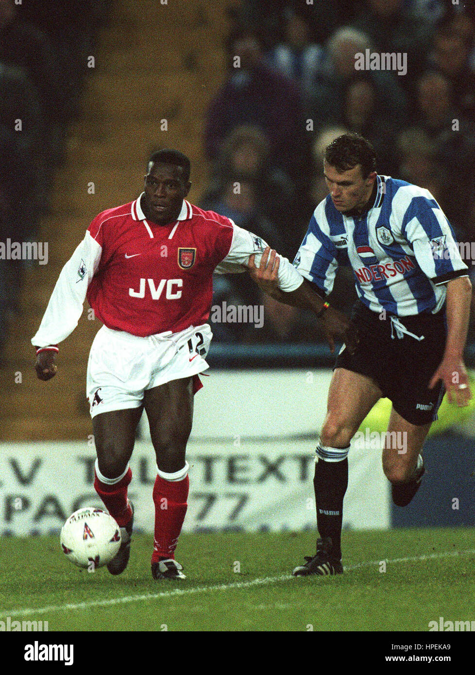 CHRISTOPHER WREH & JON NEWSOME SHEFFIELD WED V ARSENAL FC 27 November ...