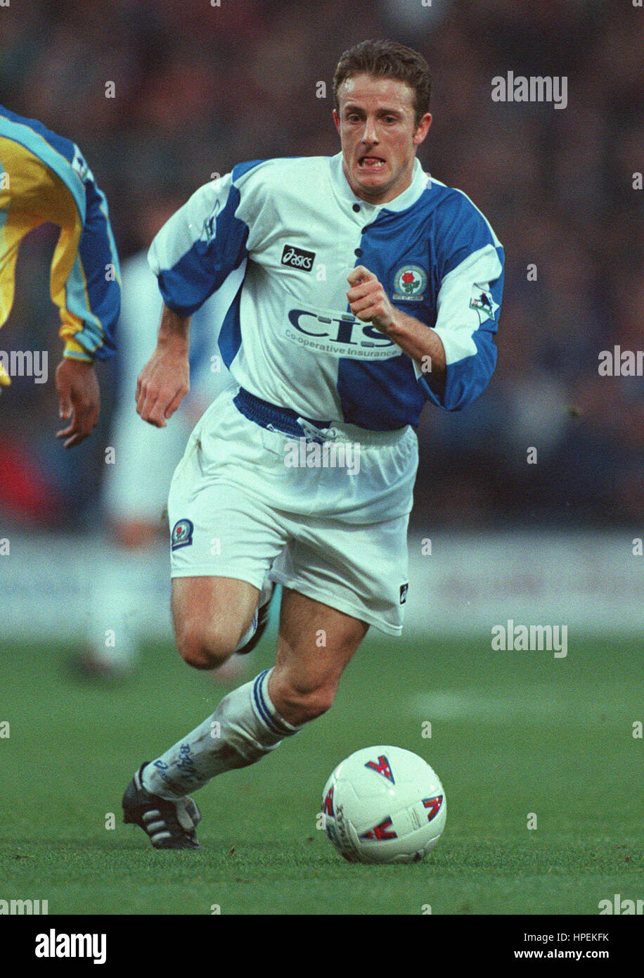 KEVIN GALLACHER BLACKBURN ROVERS FC 04 December 1997 Stock Photo - Alamy