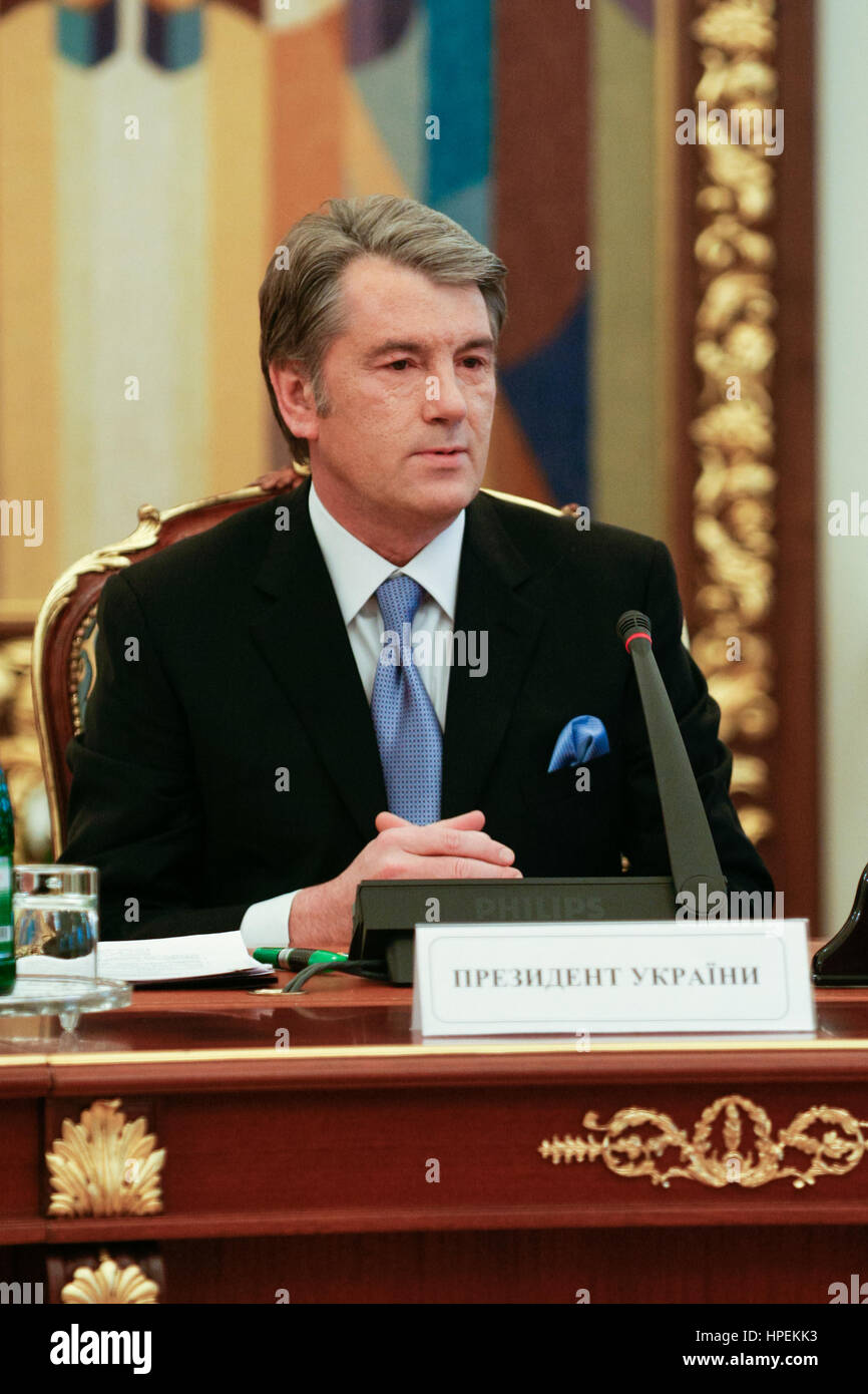 Kyiv, Ukraine - December 17, 2009: Viktor Yushchenko - the third ...