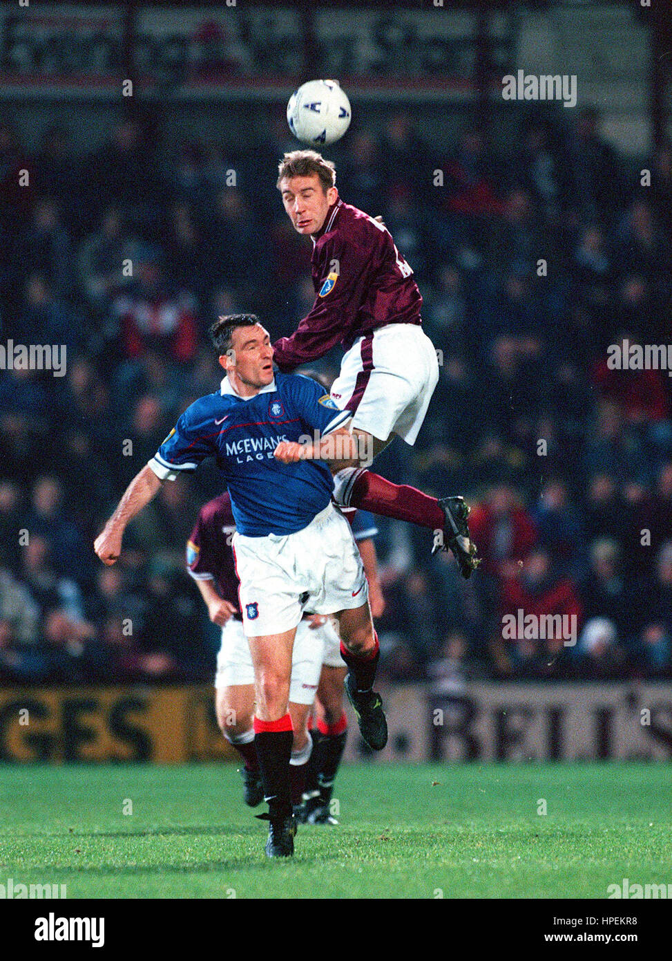 JIM HAMILTON & IAN FERGUSON HEARTS V GLASGOW RANGERS 20 December 1997 ...