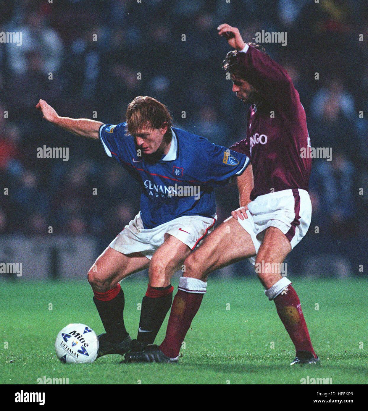 STEPHAN ADAM & STUART MCCALL HEARTS V GLASGOW RANGERS 20 December 1997 ...