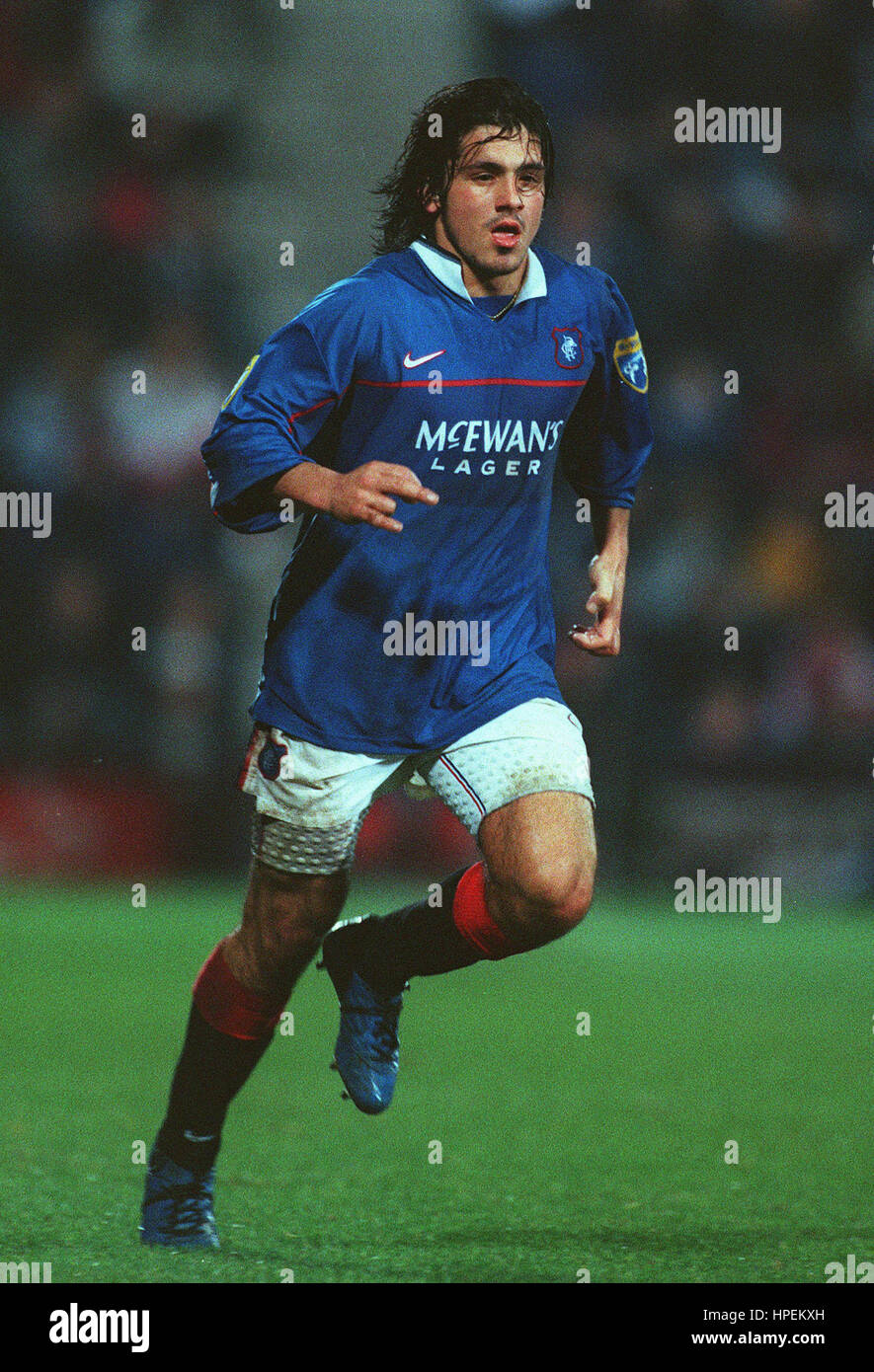 GENNARO GATTUSO GLASGOW RANGERS FC 22 December 1997 Stock Photo - Alamy