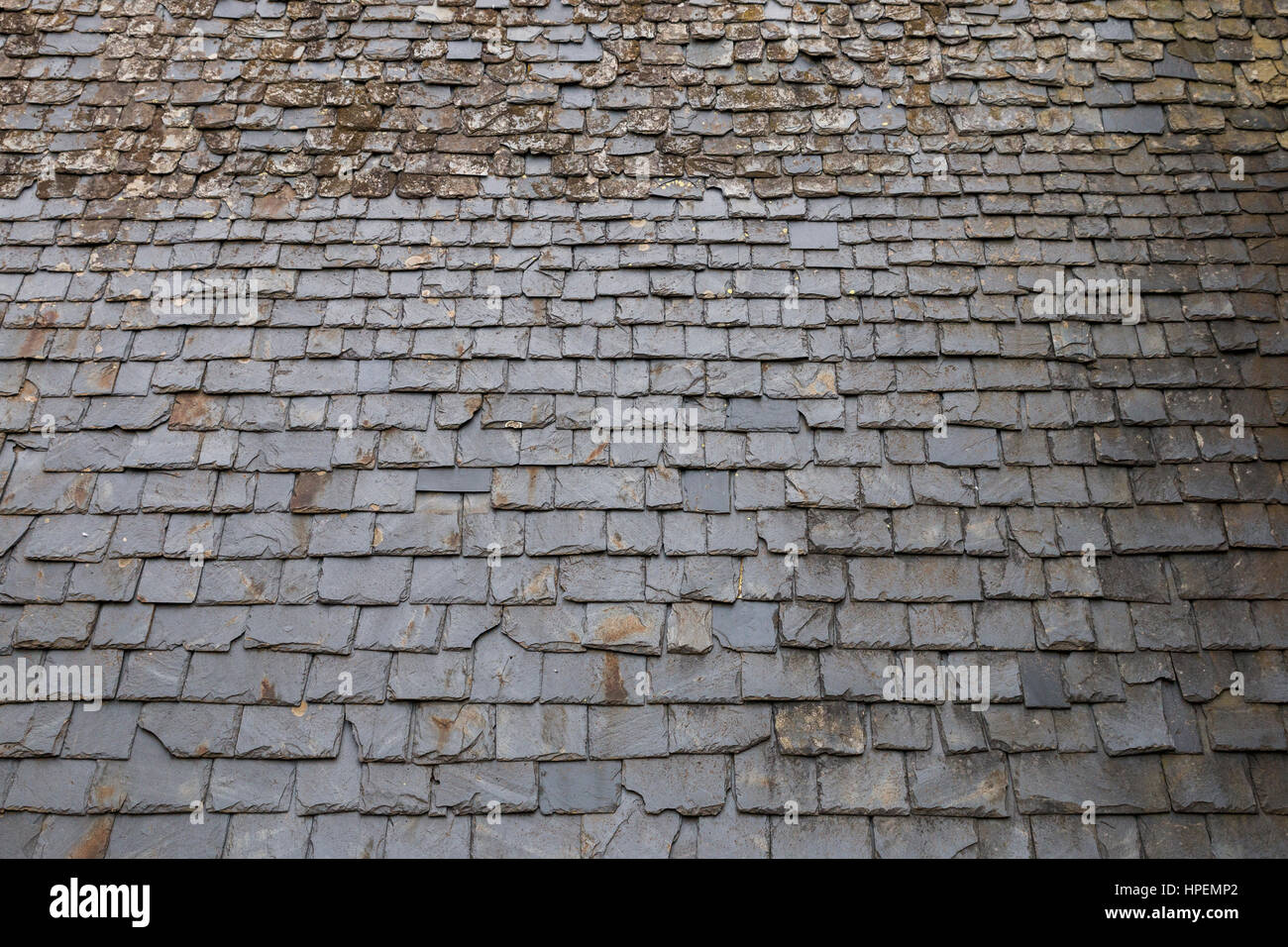 Texture of a roof with slate stone Stock Photo - Alamy
