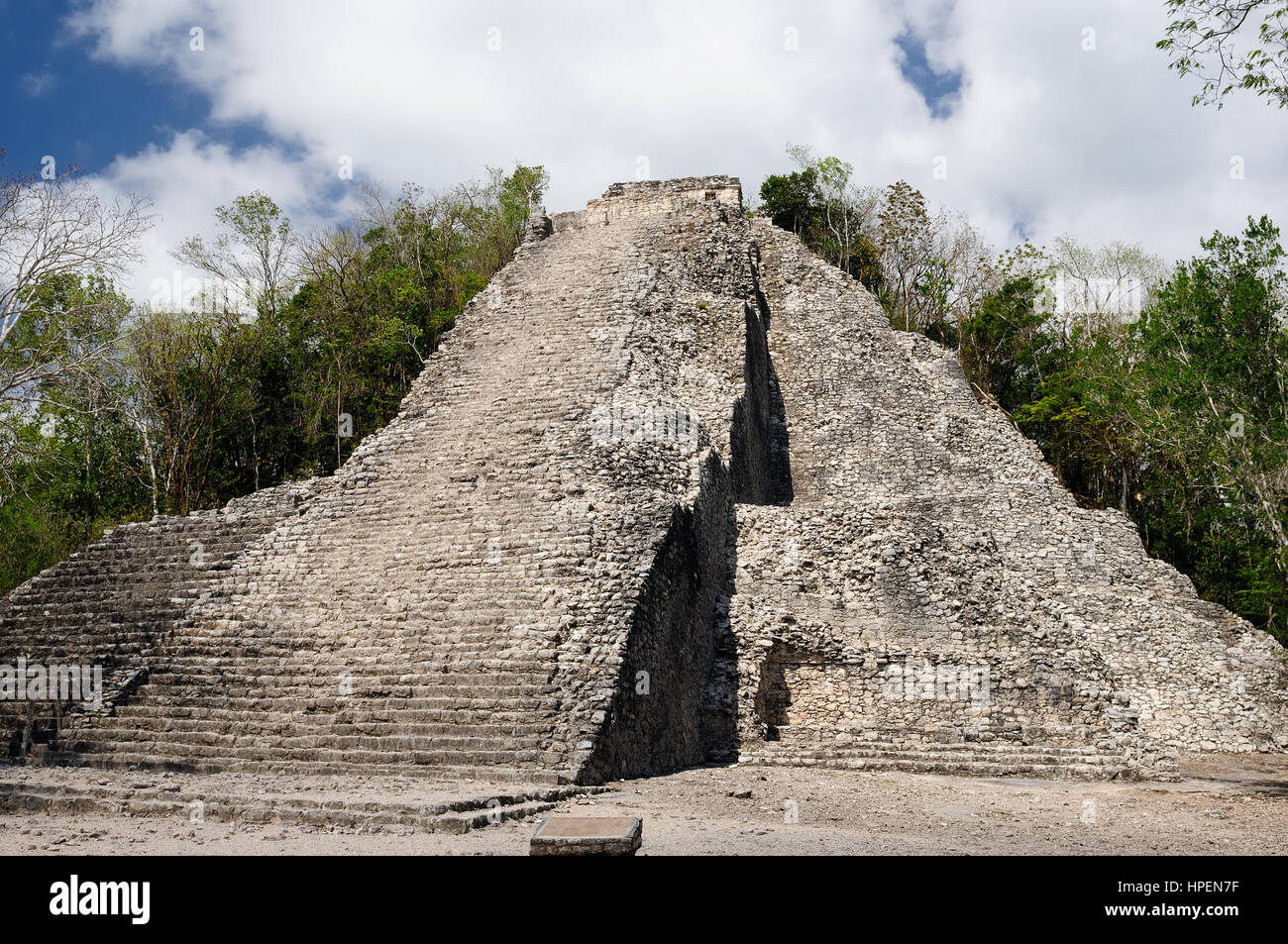 Coba - Pre-Columbian city of Mayans on the Jukatan Peninsula Stock ...
