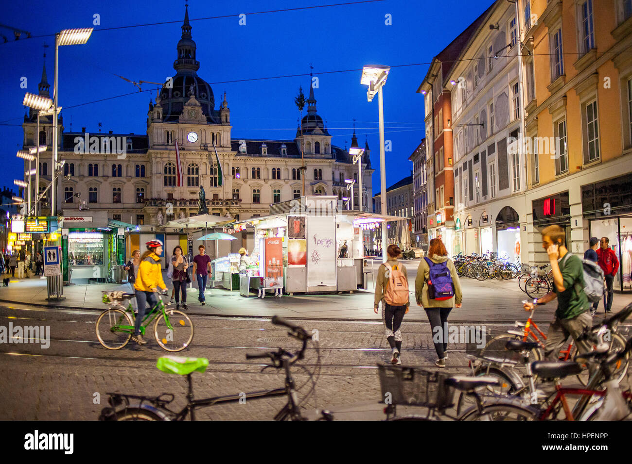 Town Hall, in the Hauptplatz, Graz, Austria Stock Photo - Alamy