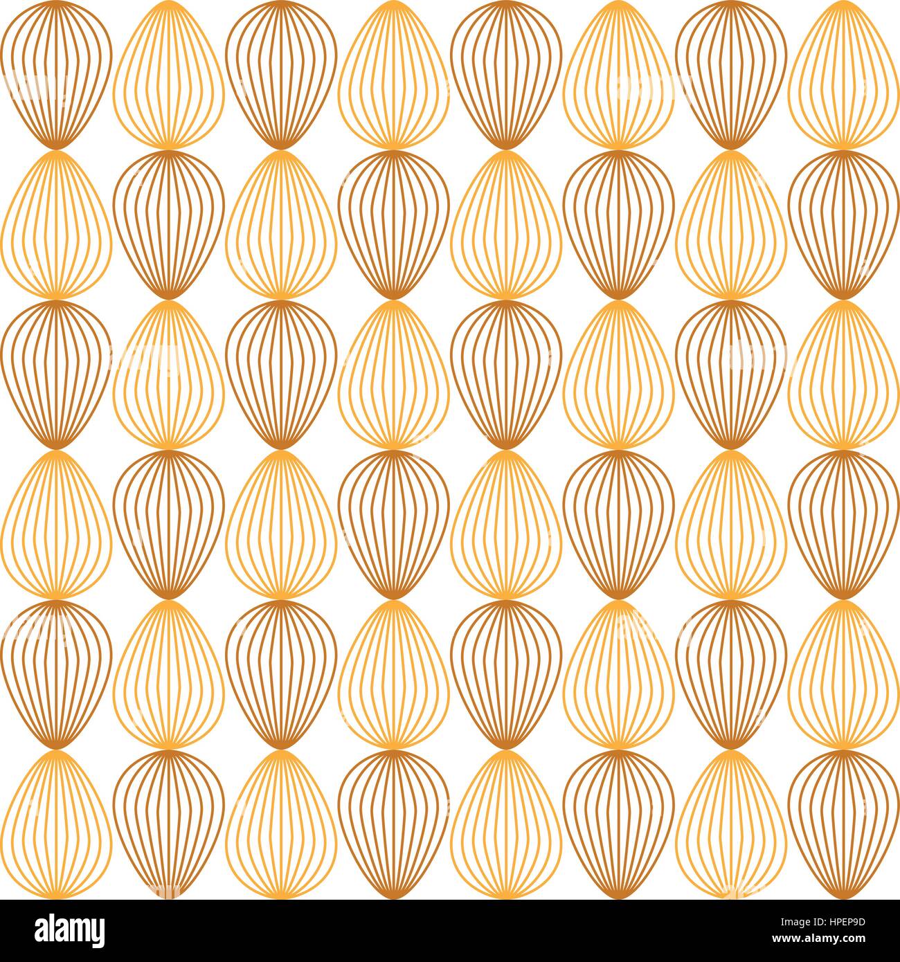Simple shell outline pattern - seamless editable vector background tile ...