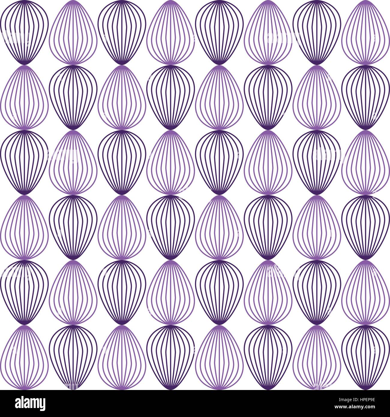 Simple shell outline pattern - seamless editable vector background tile ...