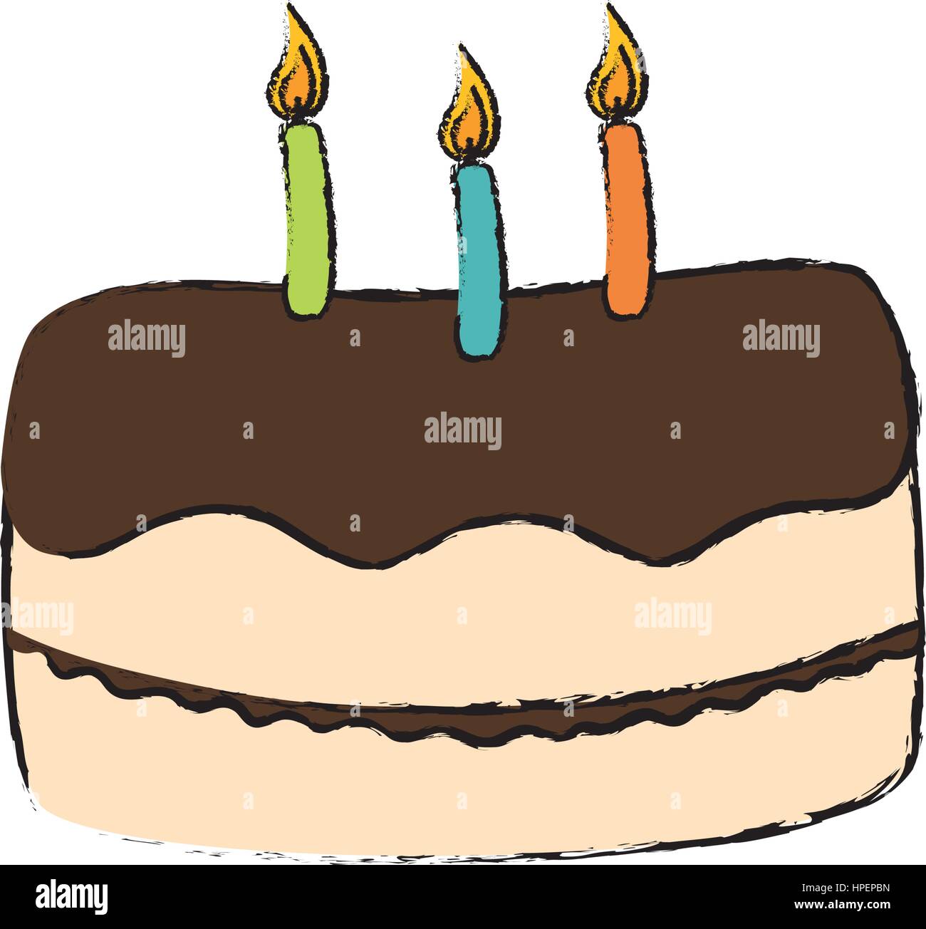 Scribble cake Stock Vector Images - Alamy