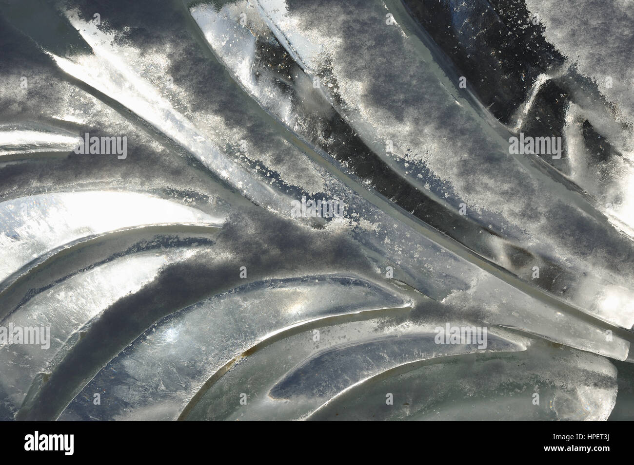 Close up photograph of the texture of the ice Stock Photo - Alamy