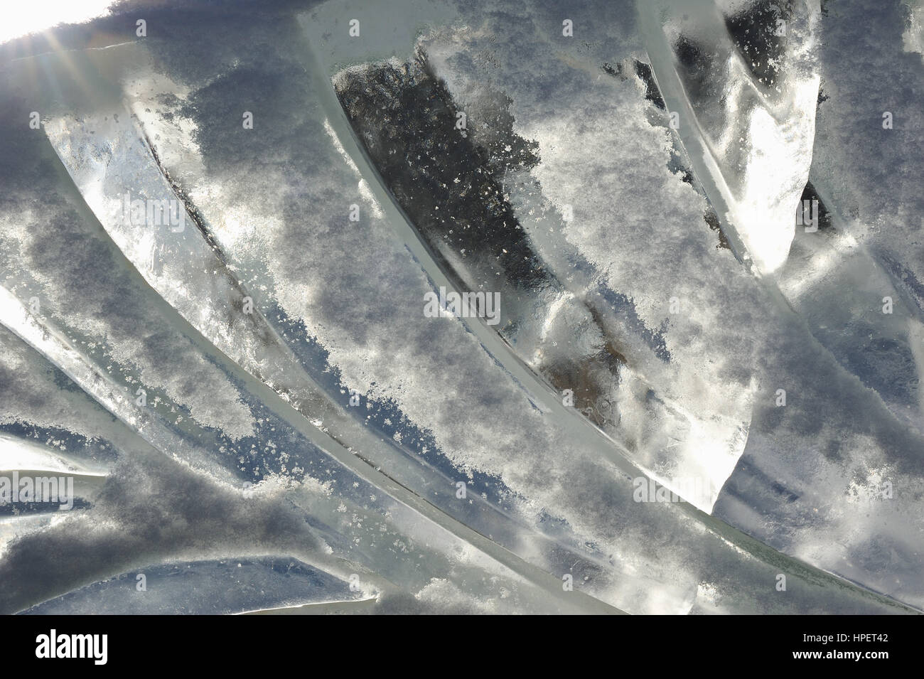 Close up photograph of the texture of the ice Stock Photo - Alamy