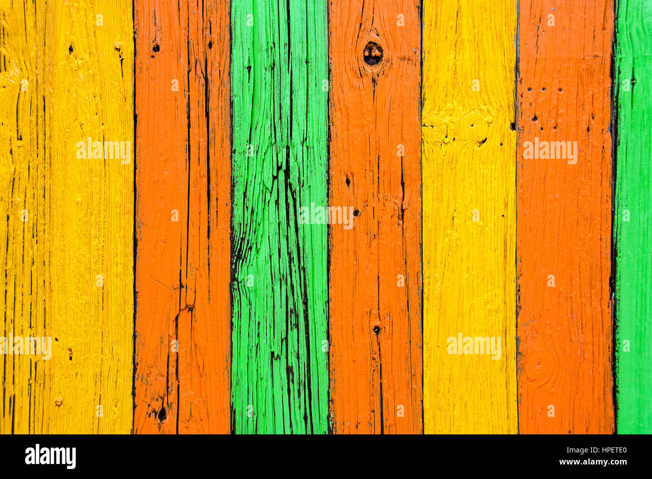 weathered wood painted in bright colors Stock Photo - Alamy