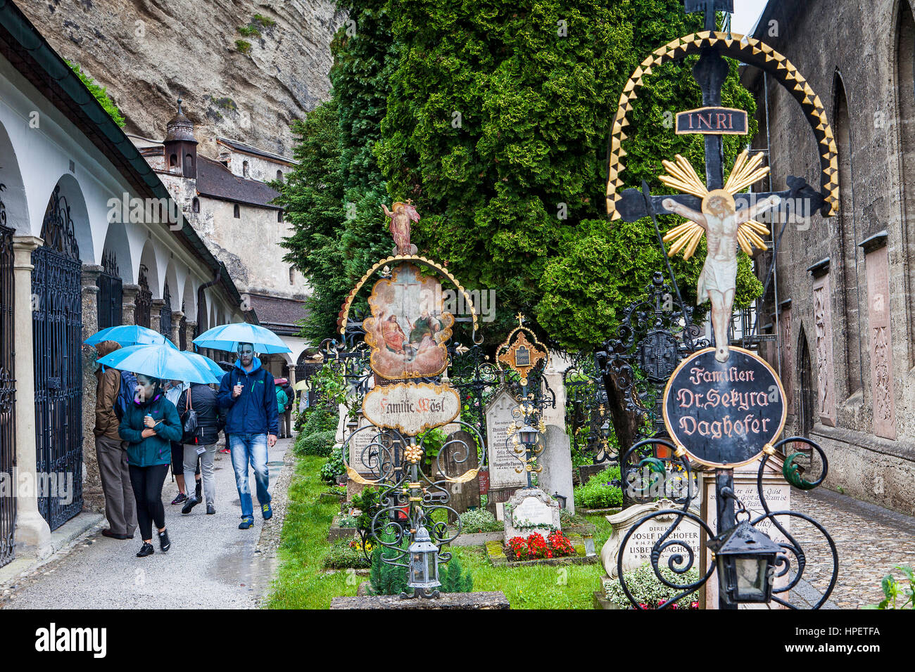 St. Peter's Cemetery, Salzburg, Austria Stock Photo - Alamy