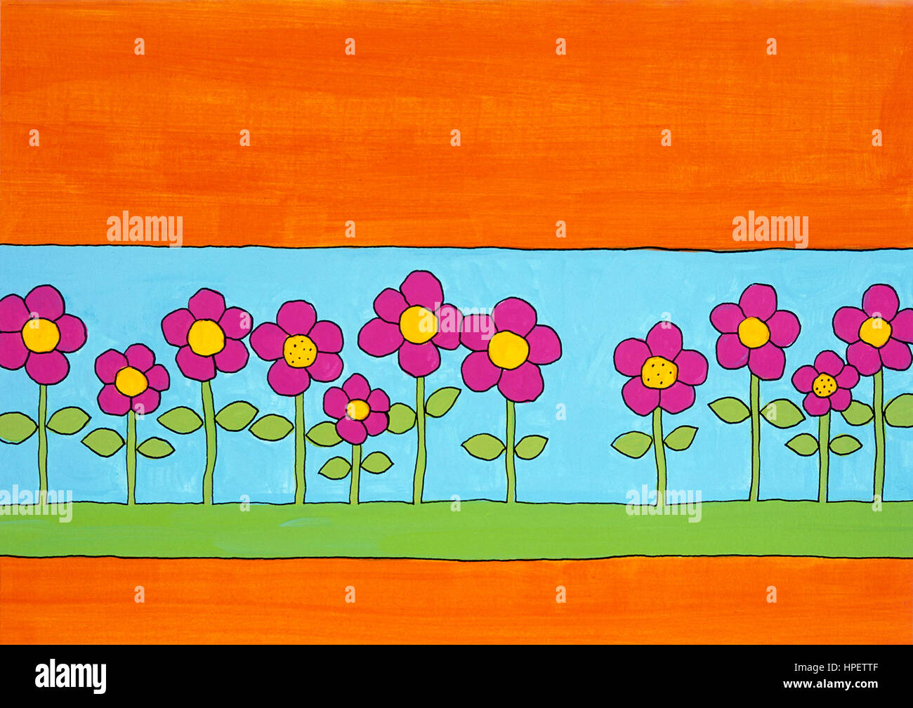 Paintings by Regine Martin, acrylic glazing technique, flower greetings ...