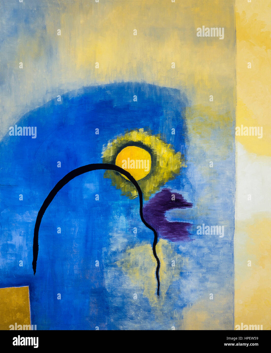Painting of Pia Bühler, life thread, acrylic on canvas Stock Photo - Alamy