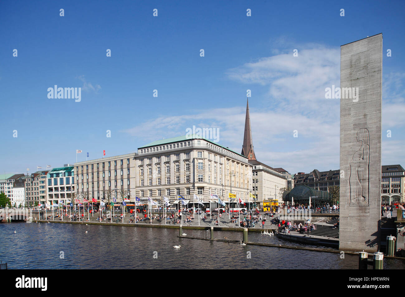 Barlach-Stele, monument to the fallen soldiers of both world wars ...