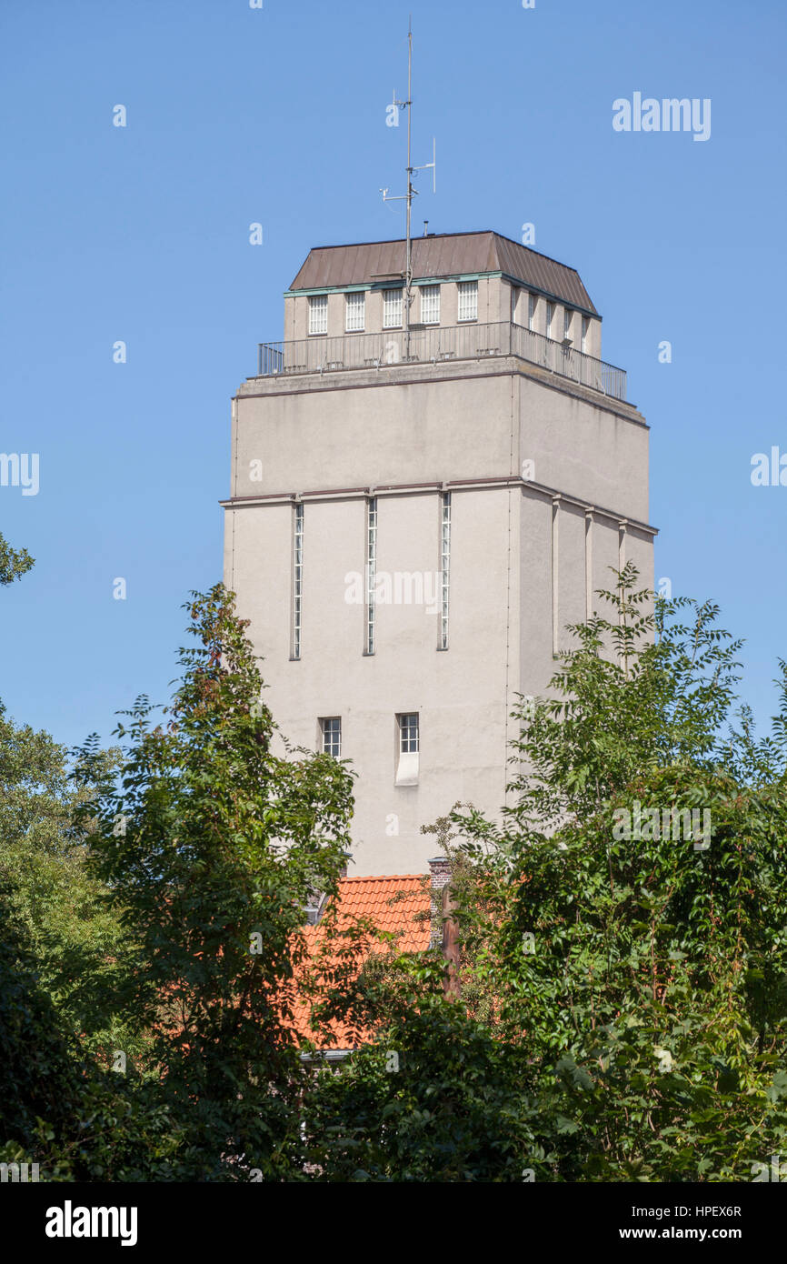 Water Tower, City Hall facility, Jugendstil, Delmenhorst, Lower Saxony ...