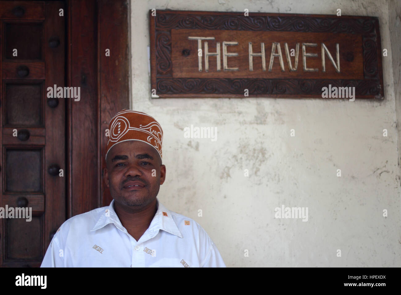 Owner in front of his guest house hi-res stock photography and images ...