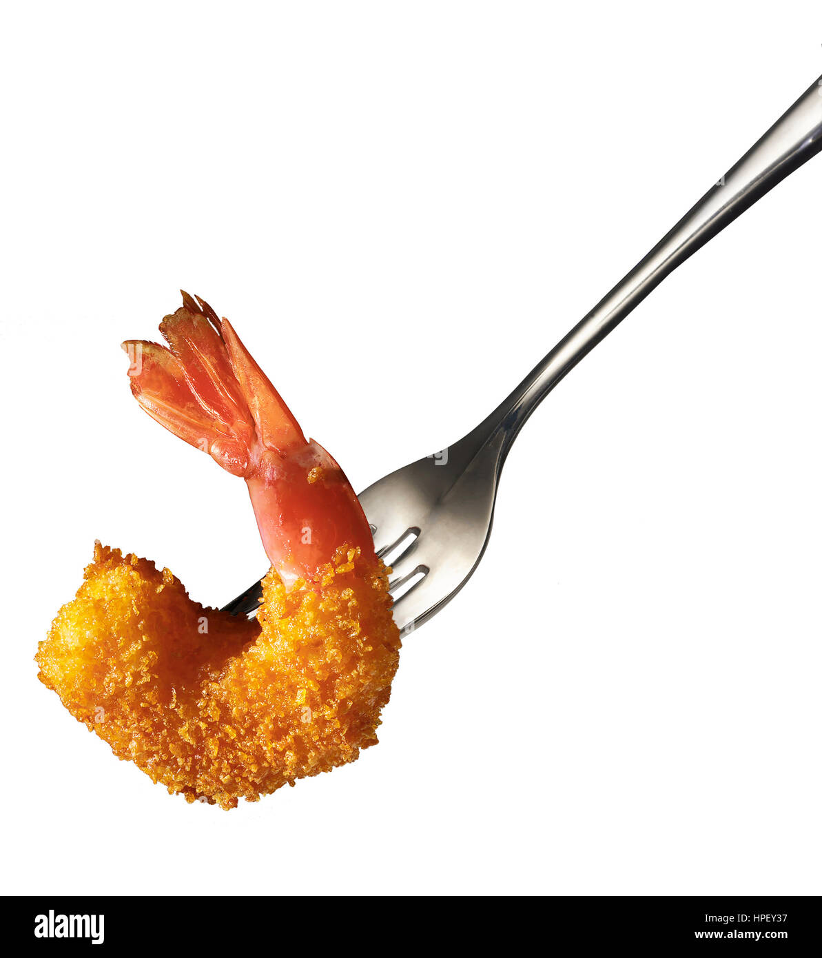 Prawn with fork hi-res stock photography and images - Alamy