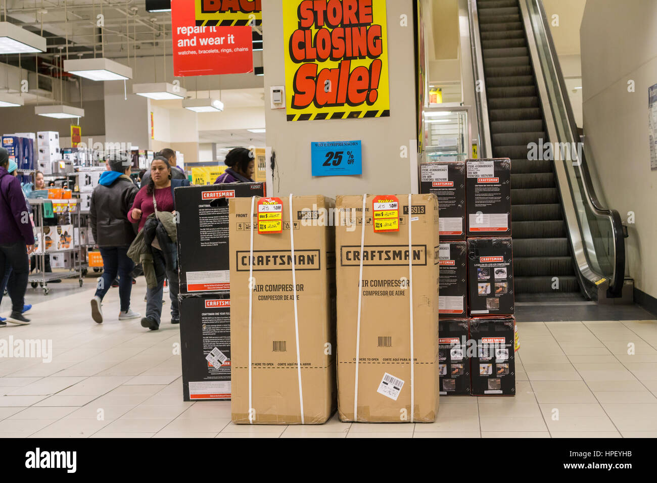 Craftsman brand tools at the soon to be closing Sears store in Rego ...