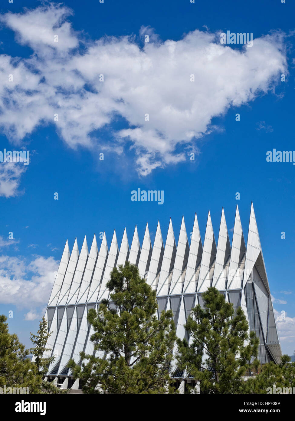 United states air force academy cadet chapel hi-res stock photography ...